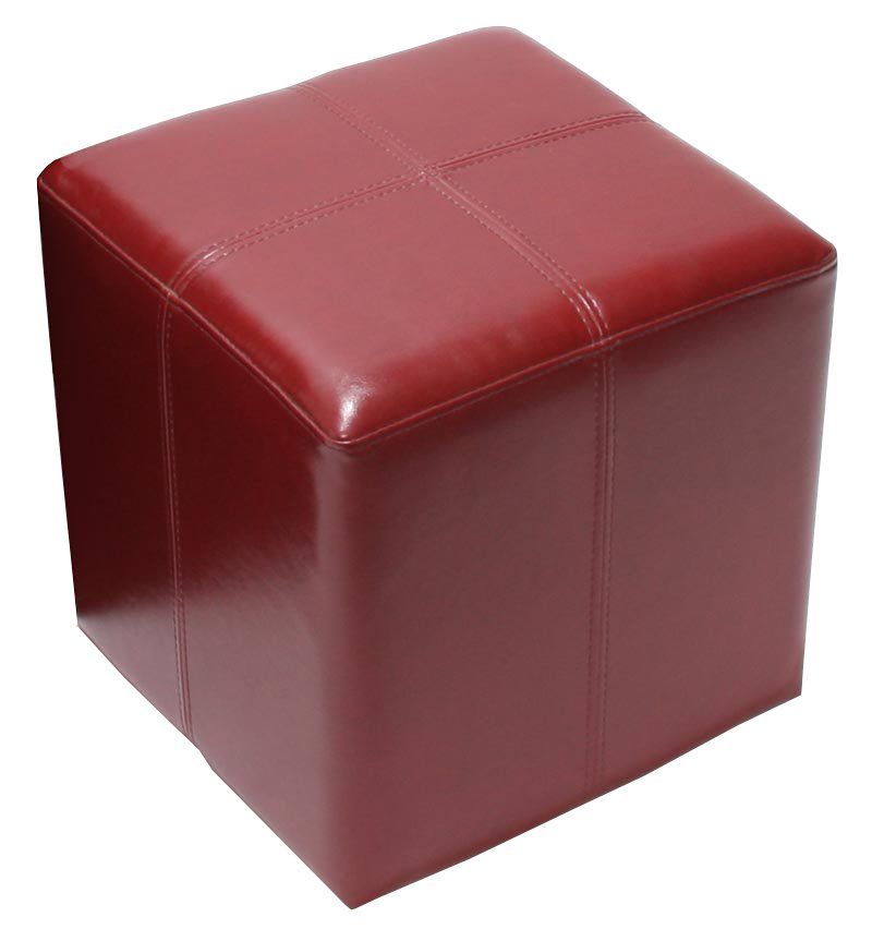 Taburete cubo ONEX rojo, 36x36x36 cm - Homy.es