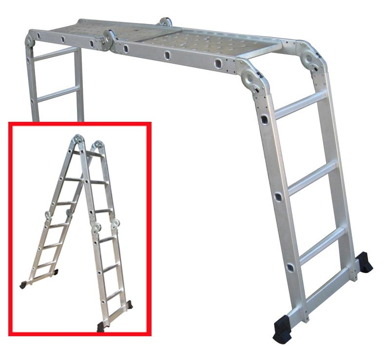 Escalera transformable en andamio 370cm - Homy.es