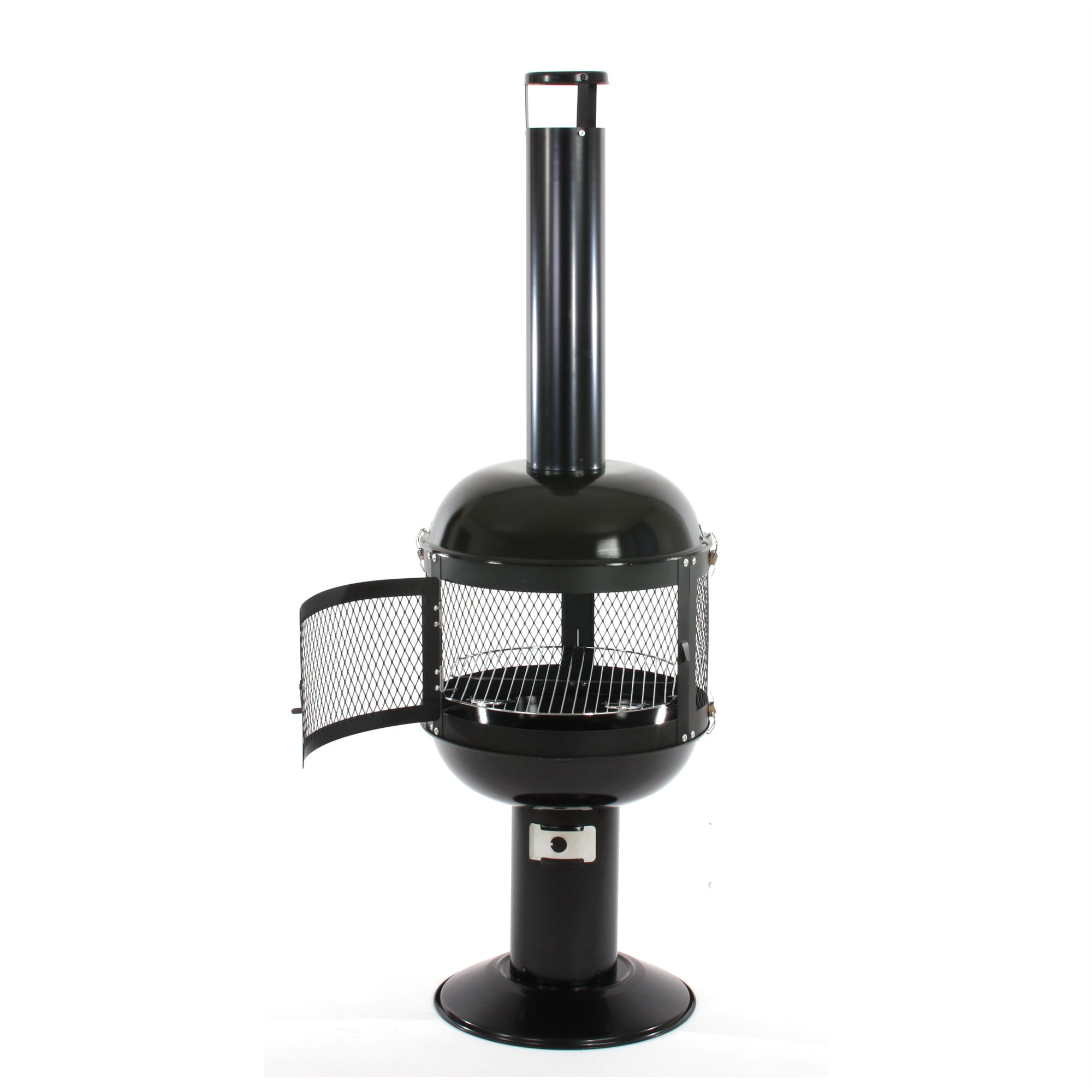 Chimenea Barrie parrilla de carbón chimenea al aire libre Standgrill ...