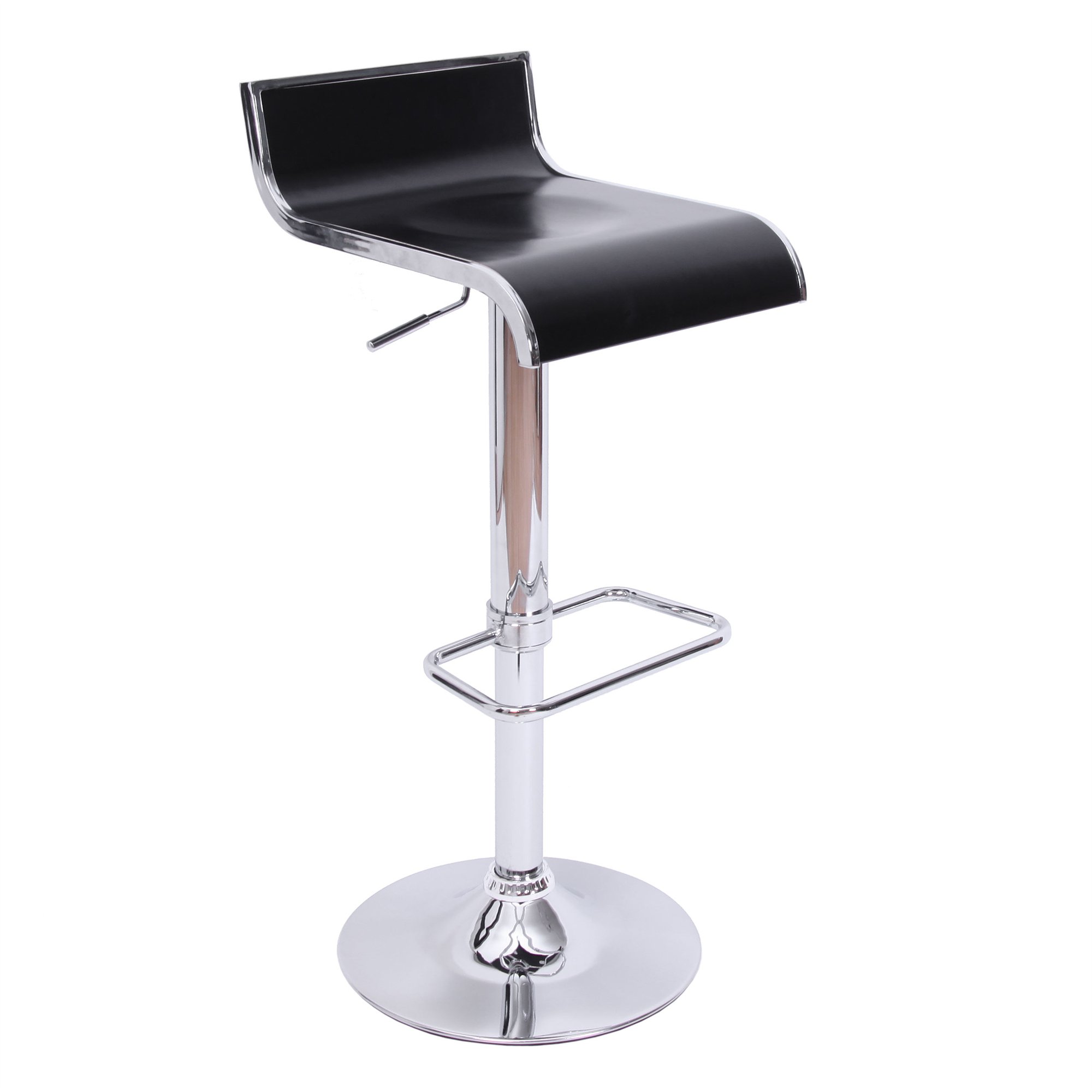 Taburete para Bar o Cocina NAPOLES, base metálica, color negro - Homy.es