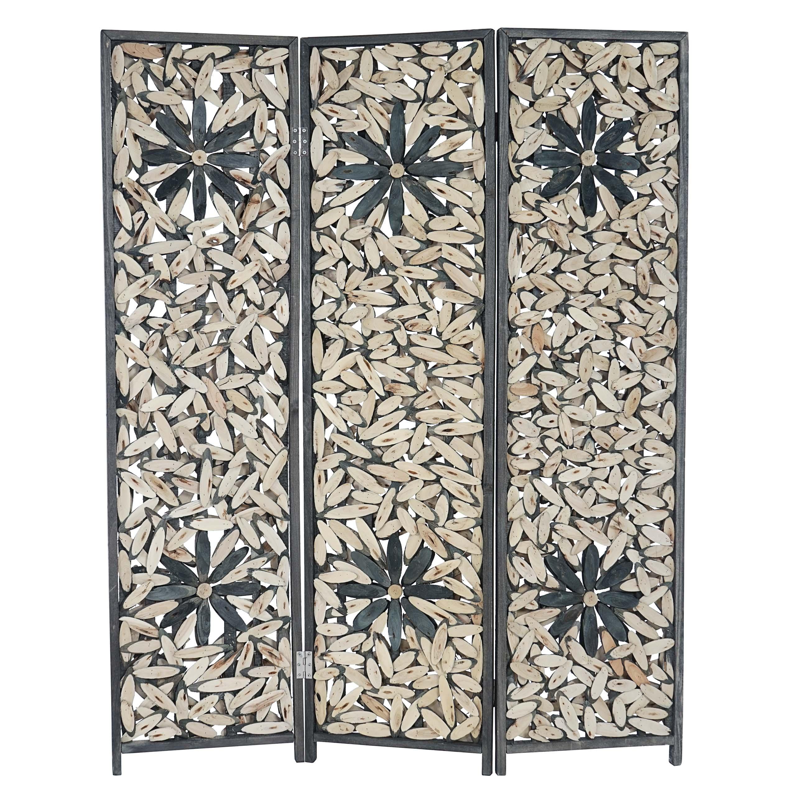 Biombo Decorativo MOSIC, original acabado con piezas de madera ...