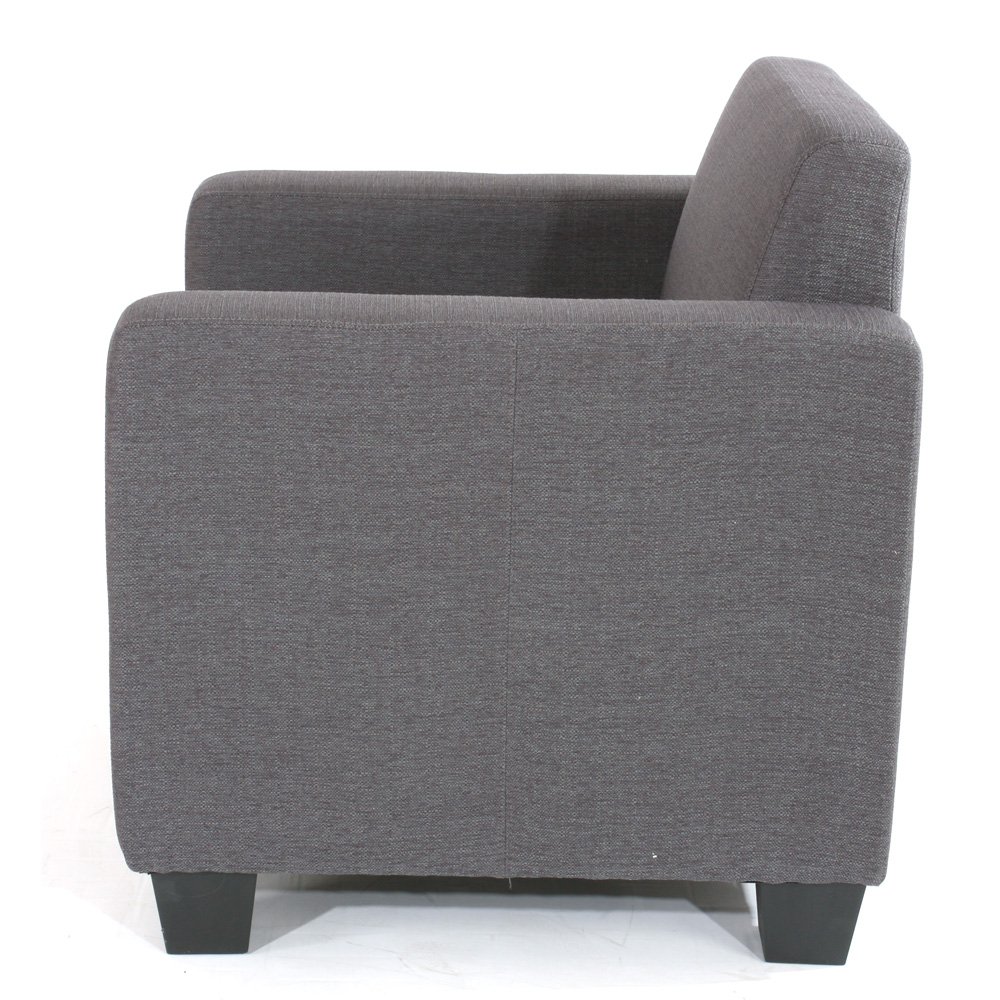 Sillon Modular LYON de 1 plaza, Gran acolchado, tapizado en textil ...