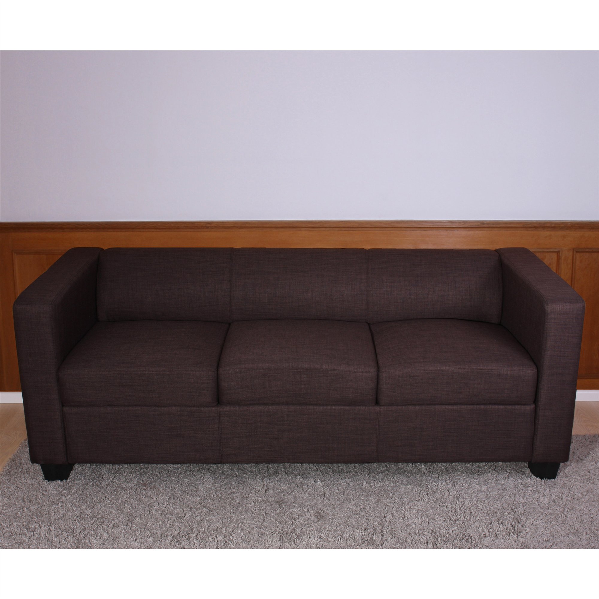 Conjunto 1 Sofa 3 plazas LILLE, + 2 Sofás individuales en tejido color ...