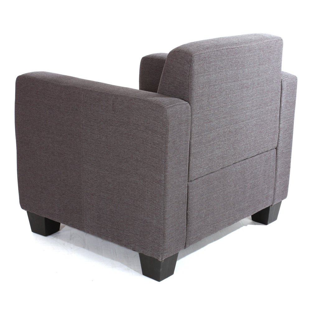 Sillon Modular LYON de 1 plaza, Gran acolchado, tapizado en textil ...